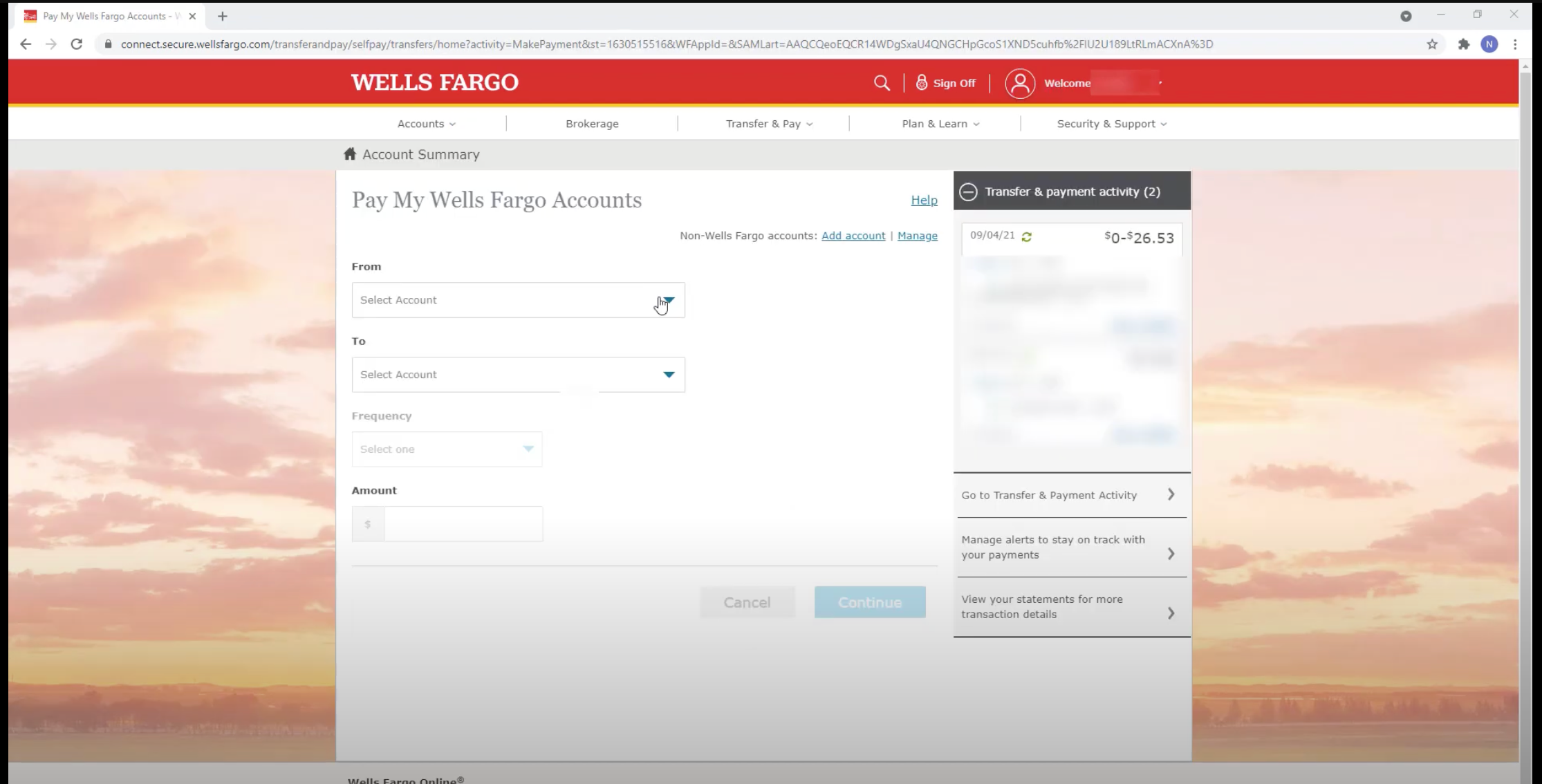Juno | How to pay your Wells Fargo Credit Card bill